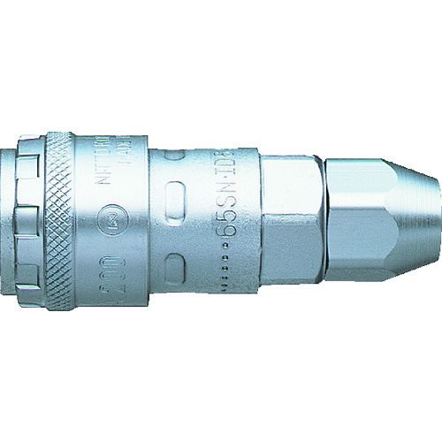 特長:●ウレタンホースを簡単、確実に装着。ホースへの取り付けは、ニップルに差し込みナットを締めるだけ。 仕様:●耐圧力(MPa)：2.0●相手側ホースサイズ(mm)：6.5×10.0●使用流体：空気 仕様2:●使用温度範囲：-20〜60℃●...
