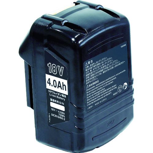 特長:●CLA-2200A、CLM-100A専用の電池パックです。 仕様:●種類：電池パック●電圧(V)：18●容量(Ah)：4.0●電源(V)：-●消費電力(VA)：-●品名：電池パック●適合機種：CLA-2200A、CLM-100A特長...