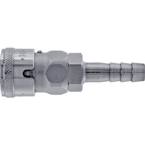 特長:●スリーブに溝・ソケットにストッパを装備しています。●カプラ接続後、スリーブを回すだけで簡単にロックします。 仕様:●耐圧力(MPa)：2.0●相手側ホースサイズ(インチ)：3/8●使用流体：空気 仕様2:●使用温度範囲：-20〜80...