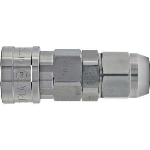 特長:●ホースバンド不要でホースを装着できます。 仕様:●耐圧力(MPa)：2.0●相手側ホースサイズ(mm)：8.0×12.0●使用流体：空気、水 仕様2:●使用温度範囲：-20〜60℃●最高使用圧力：1.5MPa●片路開閉型 材質／仕上...