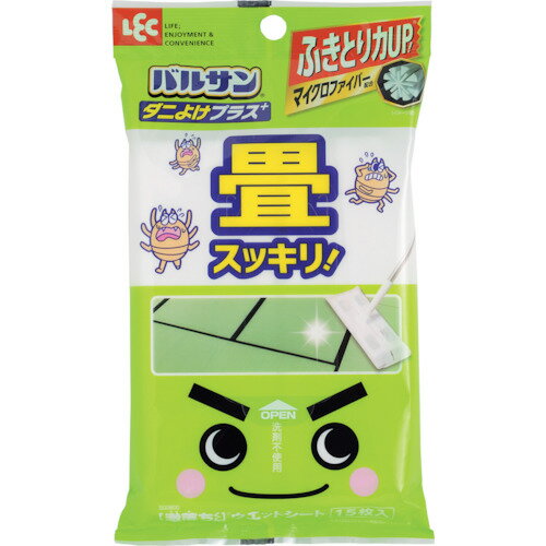 特長:●シートサイズ：30×20cm(15枚入)各社フローリングワイパー対応可能サイズです。●激落ちくんとバルサンの共同開発でダニ除け成分配合の畳用おそうじシートです。●マイクロファイバー(超極細繊維)配合の特殊シートがほこりや皮脂汚れをし...