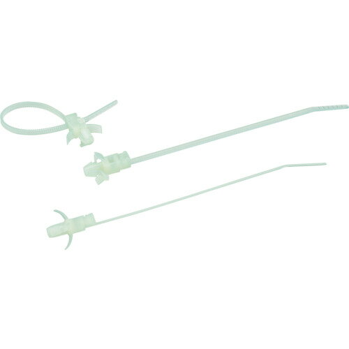 特長:●パネルの取付穴に差し込んだ後でも引き抜きが可能なプッシュマウントたいです。●リリースレバーと矢じり部を一体化したことで取付穴への差し込み時、リリース時の作業性が向上しました。 用途:●ケーブルなどの結束に。 仕様:●色：薄緑●結束径...