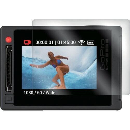 特長:●液晶画面を傷や汚れから守る画面保護フィルムです。●着脱も簡単で、光の反射が抑えられ画面が見やすくなります。 仕様:●適合機種：HERO4(BK/SIL)●適合機種：HERO4(BK/SIL) 仕様2:●画面保護フィルム3枚、クリーニ...