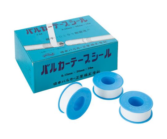 特徴 ねじ継手部シール用のテープです。 JIS表示製品です。 ねじ込み、取り外しが容易で焼付けを起こしません。 各種流体を取り扱う金属管、プラスチック管、コンジェット管などのねじ継手部のシール。仕様 色：白 幅（mm）：20 長さ（m）：1...