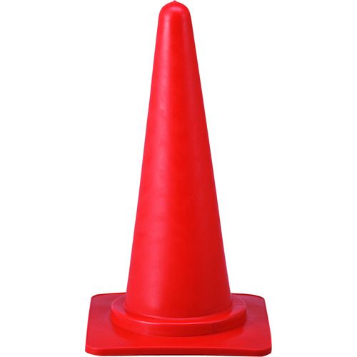 特長:●リーズナブルな定番のカラーコーンスタンドです。 用途:●危険箇所、立入制限箇所の区分けに。 仕様:●サイズ：幅（mm）385×奥行(mm）385●高さ(mm)：700●カラー：赤 仕様2:●ウエイト適合品：116100 材質／仕上:...