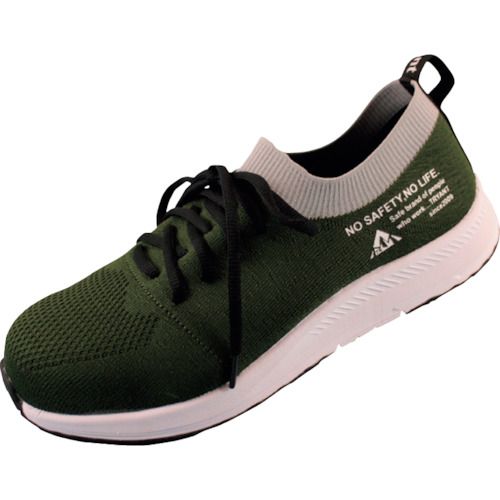 特長:●アッパーをニット生地一枚で作成し、通気性と軽量性を実現しました。●まるで素足の様な靴下感覚で超軽量です。●履き口にはゴムを使用し、履きやすくホールド感があります。 仕様:●寸法(cm)：26.5●色：オリーブ特長:●アッパーをニット...