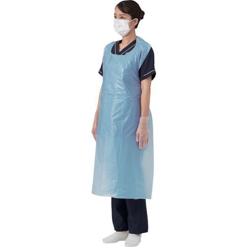 特長:●折り方を工夫し広げやすいため素早く着ることができます。●袖なしタイプです。●撥水性があり、まとわりつきにくいエンボス加工です。●焼却処分しても、ダイオキシンなど発生させないポリエチレン製です。●ポリエチレン素材のため、高いバクテリア...