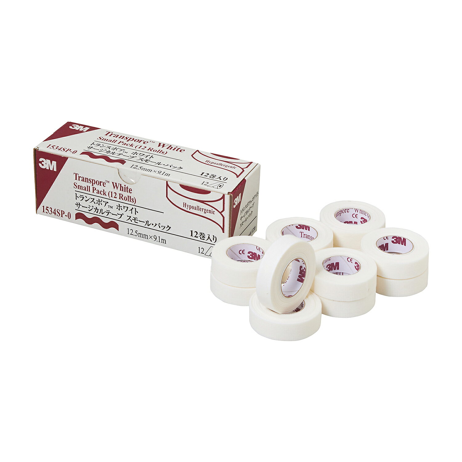 商品説明 ●通気性に優れ、皮膚がムレにくい不織布テープです。●縦にも横にも手で素早くきれいに切れます。 商品スペック ●製品サイズ：12.5mm×9.1m ●入数：12巻カタログコード:24-5513-03マツヨシコード:00310085商...