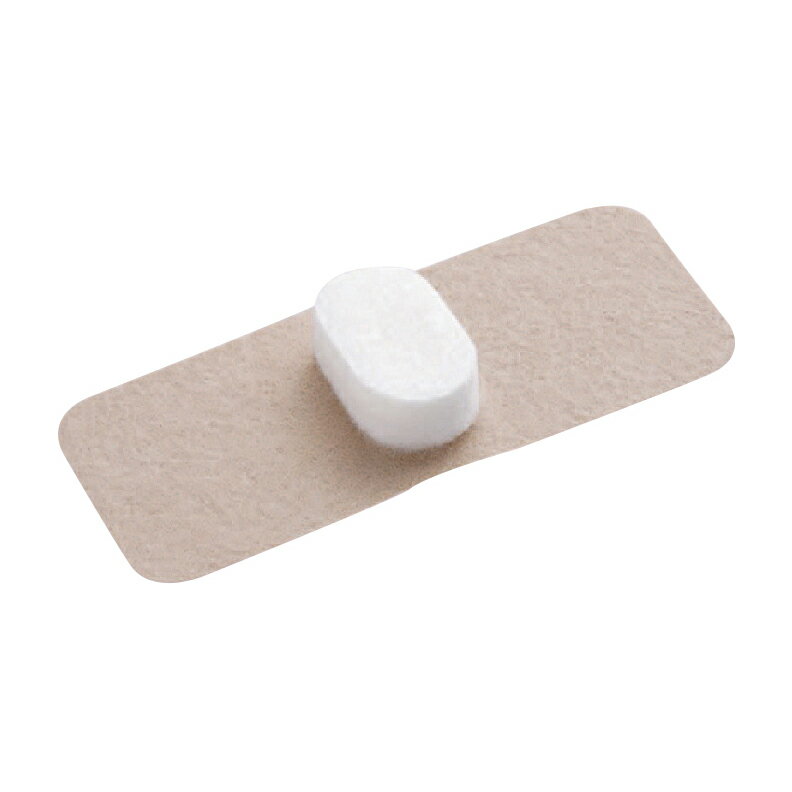 商品説明 ●圧迫止血用パッド付絆創膏（創面保護材）。●太い注射針（14〜18G）を用いた献血・採血・輸血・点滴後の末梢静脈の止血・被覆保護。●EOG滅菌済。 商品スペック ●カラー：ベージュ ●サイズ（粘着部/パッド部）：39×80mm／2...