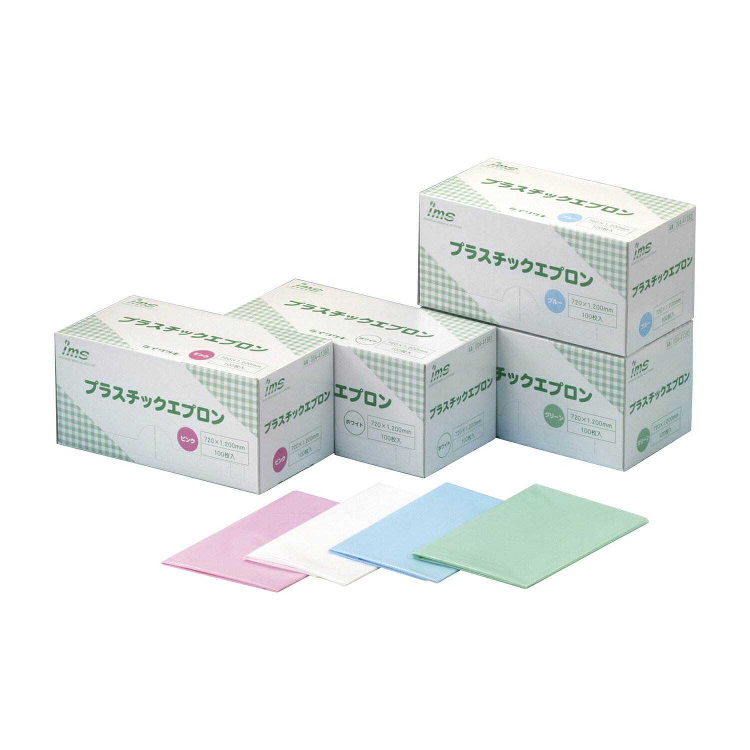 商品説明 ●ポリエチレン製で焼却が可能なディスポエプロン。●パッケージ下部の取出口から1枚ずつ取り出しができます。 商品スペック ●カラー：ピンク ●幅×着丈：72×120cm ●入数：100枚 ●材質：ポリエチレンカタログコード:07-4...