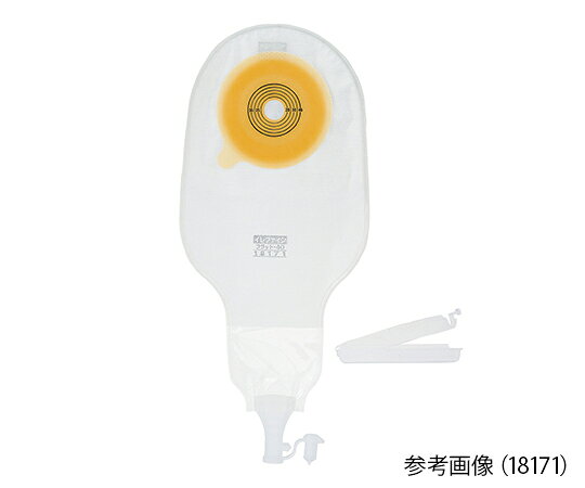 面板にアルカリ性の強い排泄物から皮膚を保護する高緩衝能皮膚保護剤を使用。 穴サイズ（φmm）：15 ストーマ有効径（φmm）：14〜39（フリーカット） 袋サイズ：346×148mm ストーマ袋：水様便排出口具型 交換目安：2〜3日 イレオ...