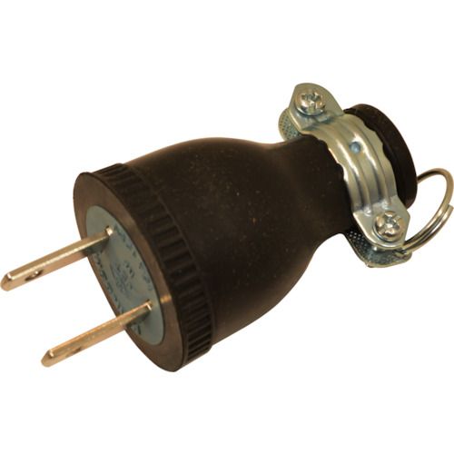 特長:●125V・15A・2芯接続のゴムプラグです。 仕様2:●適用電線（1CT2CT2RNCT）：0.75〜2mm2●適用電線（VCTS-VCT）：0.75〜2mm2●適用電線（VCTFVCTFK）：0.75〜2mm2特長:●125V・1...