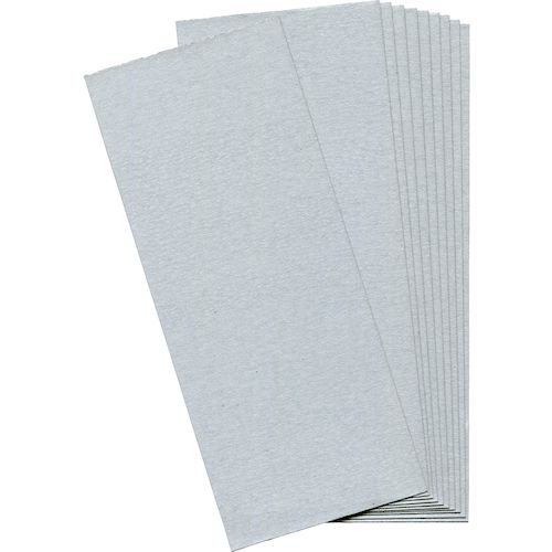 特長:●使いやすいサイズにカット済みです。●表面に目づまり防止剤をコートしてあるため、削りくずなどの付着が少なく、目づまりしにくい製品です。●柔軟な紙をベースに使用していて、ソフトタイプのペーパーです。●木工作業の常備品です。●電動サンダー...