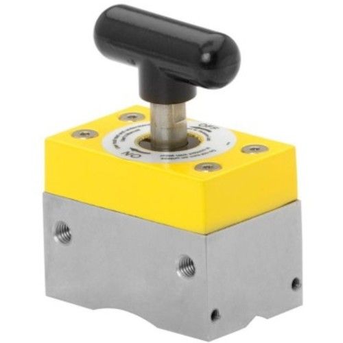 特長:●最大180℃までの環境で使用することができます。●ワークを直角保持させ、隅肉溶接時の仮付け用途に使用できます。●底面、側面のマグネット5面への吸着が可能です。●マグネット短手側のタップにSS400カスタムプレートを装着すれば平面形状...
