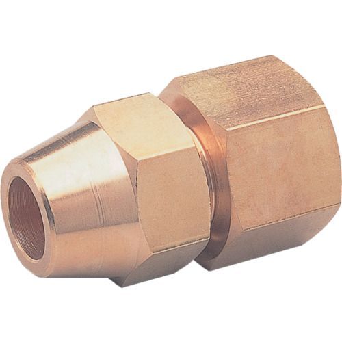 用途:●銅管用継手。●フレアー加工銅管とネジ配管の接続に。 仕様:●適合銅管外径(mm)：6●ねじ：Rc1/8●寸法(mm)L：34●使用流体：水・空気・油 仕様2:●流体温度(℃)：-50〜150℃●使用圧力：3.45MPa●使用流体：水...