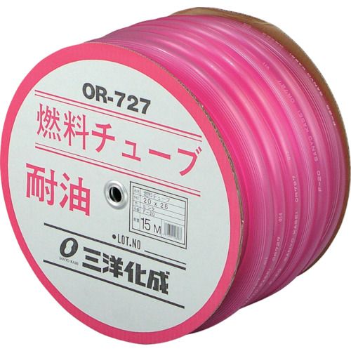 特長:●従来の耐油チューブに比べ長期使用できる特殊耐油チューブです。●JASO規格適用外商品です。●柔らかく、折れにくいので曲げ半径が小さく、狭小部の取り付け・配管に最適です。●弾力性に優れた油輸送用ホースです。 用途:●小型エンジン、農機...