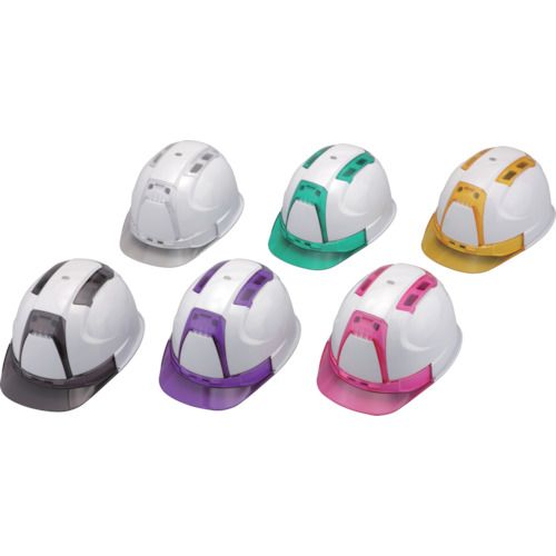 特長:●通気孔付きヘルメットです。●ひさしにはキズが付くにくい特殊ハードコーティング加工がされており、紫外線を99.9％カットします。●消臭加工素材を採用した内装とアゴヒモ（帯電防止糸のステッチ入り）です。●帽体にはほこりの付きにくい帯電防...