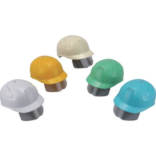 特長:●通気孔付き軽作業用帽子です。●スライド収納が出来るシールドレンズ付きです。●疲れを感じさせない軽量コンパクト設計の帽子です。 用途:●軽作業用 仕様:●帽体色：緑●頭囲(cm)：53〜60●通気孔：〇●頭周り(cm)：53〜60 仕...