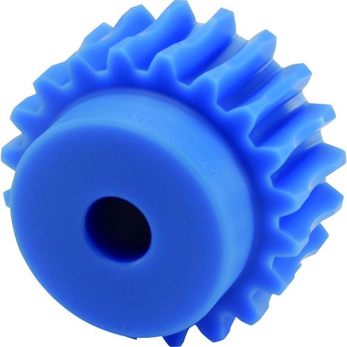 特長:●軽くて強いMCナイロン製のウォームホイールです。●無潤滑でも使用できるため、食品機械に最適です。 用途:●動力伝達用歯車。 仕様:●モジュール：2●歯数：20●穴径(mm)：10●歯形：並歯●歯先円直径：φ46●穴長さ：46●ボス径...