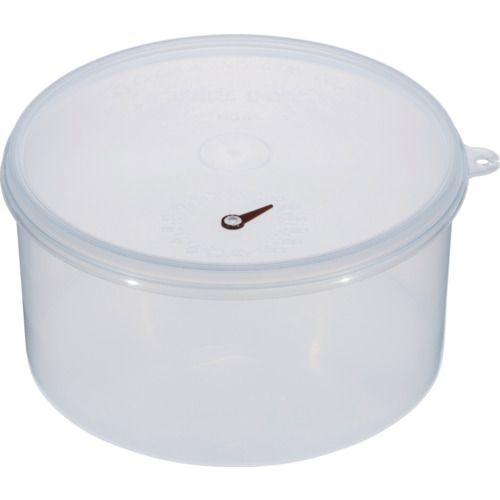 特長:●留具やパッキンを使わない簡易密閉容器です。●フタには便利な日付メモリー付です。●半透明なので中身が何か分かります。 仕様:●容量(L)：2.8●高さ(mm)：107●外径(mm)：208●φ208×107Hmm 仕様2:●蝶プラ　ビ...