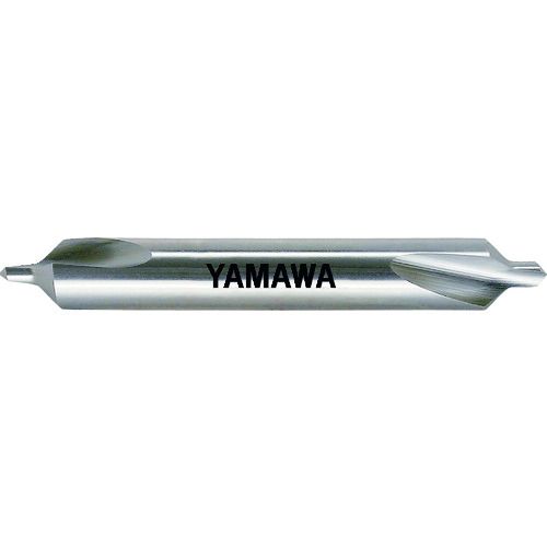 特長:●90°のセンタ穴加工用で、位置決めと面取りが同時に加工できる弱ねじれ溝A形センタ穴ドリルです。●溝のねじれが弱いため比較的硬めの材料に適しています。 仕様:●錐径(mm)：0.5●シャンク径(mm)：3.5●全長(mm)：35●セン...