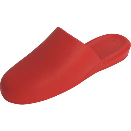 特長:●水洗いができて衛生的です。●EVA一体成型で、弾力があり快適な履き心地です。●体育館、公共施設などの来客用スリッパに最適です。 用途:●来客用スリッパ。●屋内用。 仕様:●サイズ(cm)：26.0●色：レッド 仕様2:●EVA一体成...