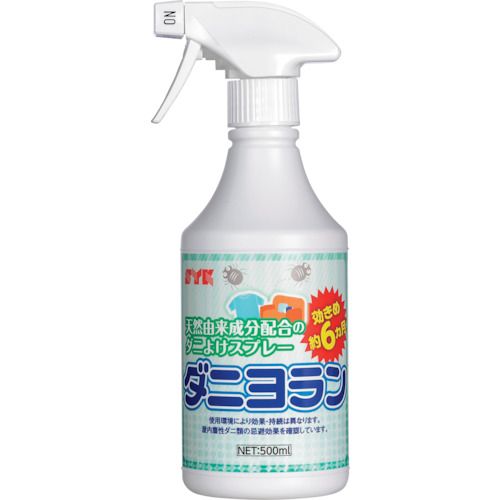 特長:●天然由来のダニよけ成分を配合したダニよけ剤です。●ダニよけ成分は天然成分（ザクロ果皮成分）で極めて安全です。●香料・着色剤・界面活性剤・防腐剤、すべて含んでおりません。●エタノール60vol%配合で除菌効果もあります。 用途:●繊維...