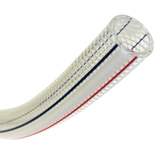 特長:●【多目的樹脂ホース】水・油・薬品・エア等様々な流体で使用可能な耐圧ブレードホースです。●【長持ち】従来の塩ビブレードホースに比べ、最も耐油性に優れ、硬化しにくいです。●【透明性】透明性が良く、流体の確認ができ安心です。●【柔軟性】し...