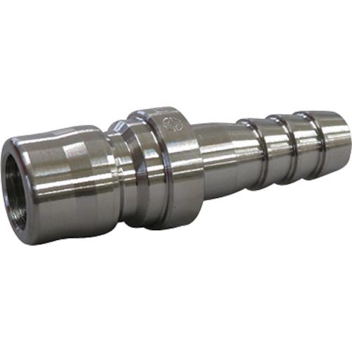 特長:●ソケット側にもプラグ側にもバルブ機構を持たない両路開放型カップリングです。●ソケットとプラグを分離したとき流体を遮断する必要のない配管系路に最適です。●流量抵抗が少ない内部構造となっていますので圧力損失が少なく、粘度の高い流体や蒸気...