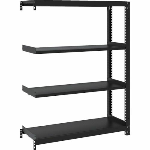 特長:●シックな色合いと質感が特徴のサテンブラック色のラックです。●オフィスの備品やファイルの整理収納に最適です。 用途:●事務所、店舗、工場、倉庫 仕様:●間口(mm)：902●奥行(mm)：335●高さ(mm)：1200●有効間口(mm...