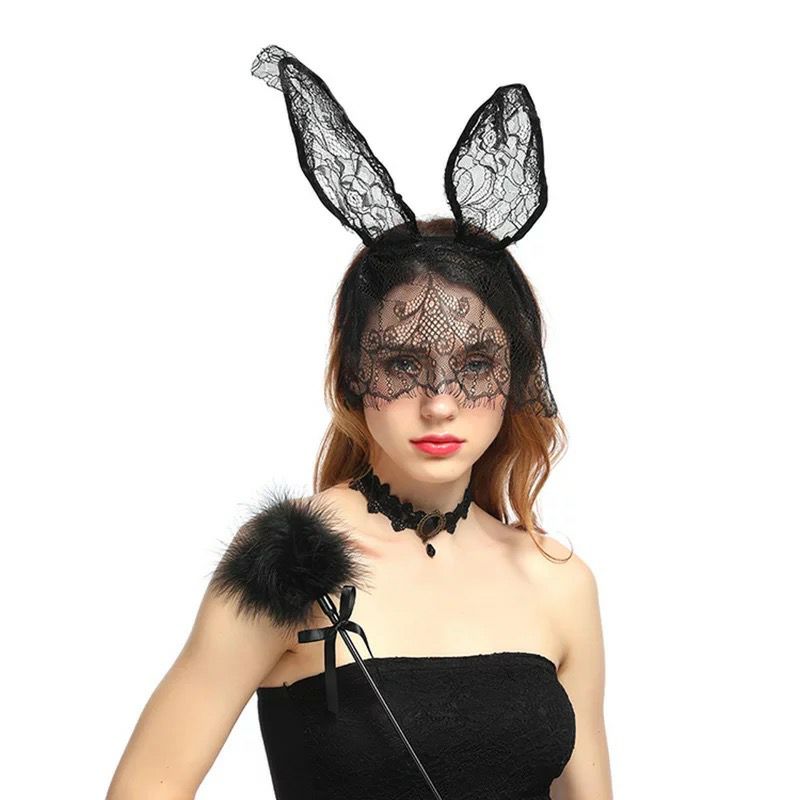 BUNNYコスプレ一覧/?sid=331429">BUNNYコスプレ一覧はこちらから!! 顔にかかるレースが色っぽい♡ 大人系バニーにオススメです♡ ※生産時期により、生地・色味が多少異なる場合がございます。