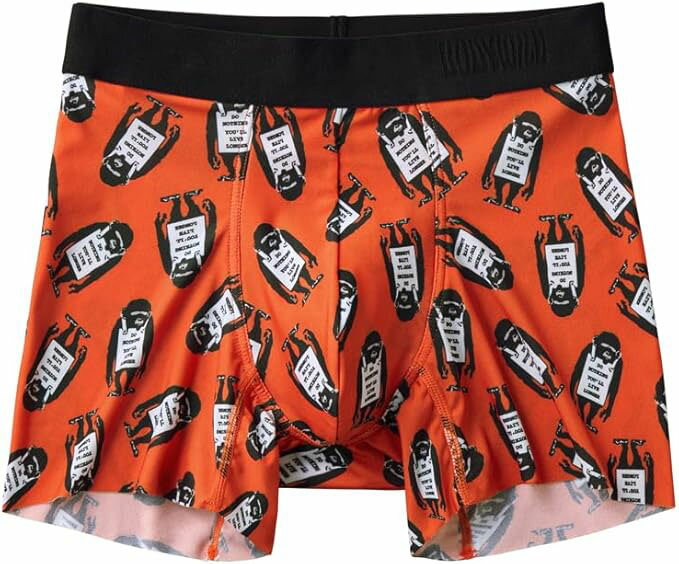 ■サイズ Mサイズ(ウエスト76〜84) Lサイズ(ウエスト84〜94) ■素材 ポリエステル90％、ポリウレタン10％ ■詳細 ・BODY WILD(ボディワイルド) ボクサーブリーフBRANDALISED ボクサーパンツ Banksy'...