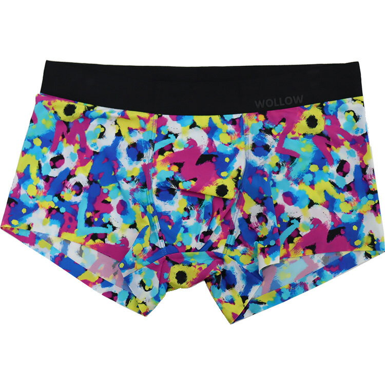 ■サイズ M　ウエスト76-84(ウエスト幅約36センチ） L　ウエスト84-94(ウエスト幅約38センチ） ■品質 ナイロン86％ポリウレタン14％ ■詳細 ・ブランド　WOLLOW ワロー ボクサー ・ベルト部分と裾口部分が無縫製でスト...