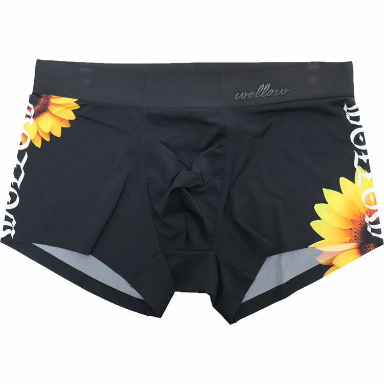 ■サイズ M　ウエスト76-84(ウエスト幅約36センチ） L　ウエスト84-94(ウエスト幅約38センチ） ■品質 ナイロン86％ポリウレタン14％ ■詳細 ・ブランド　WOLLOW ワロー ボクサー ・ベルト部分と裾口部分が無縫製でスト...