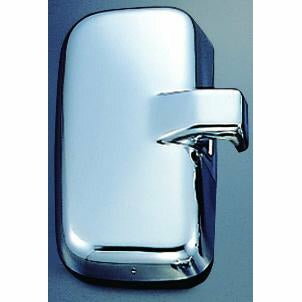 サイドミラーカバー 運転席側純正ミラーを簡単にメッキミラーに変更するミラーカバー。洗練された高級感あるデザインへと変貌させるクロームメッキパーツ【用途】外装パーツ【注意】※メーカーで設定したミラーカバーセットの内容と異なるミラーを装着した車...