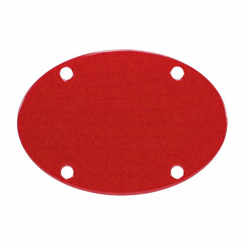 日野純正トップエンブレムのベースを飾るラメ入りシートです●用途 外装パーツ ●適合 日野4tレンジャープロ(H14.1〜H29.4) ●材質 本体/上層透明部：不飽和ポリエステル樹脂、下層/PVC ●色 パールレッド ●適合車種 日野4tレ...