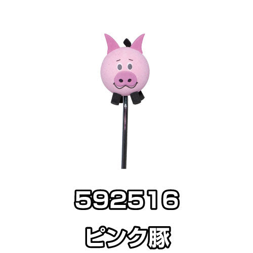 ラジオ用ロッドアンテナ等の先に取り付けるマスコットキャラクター軽量な発泡スチロール素材。●材質 発泡スチロール ●タイプ ピンク豚 ●用途 外装・その他アクセサリパーツ ※デザインが若干異なる場合がございます。
