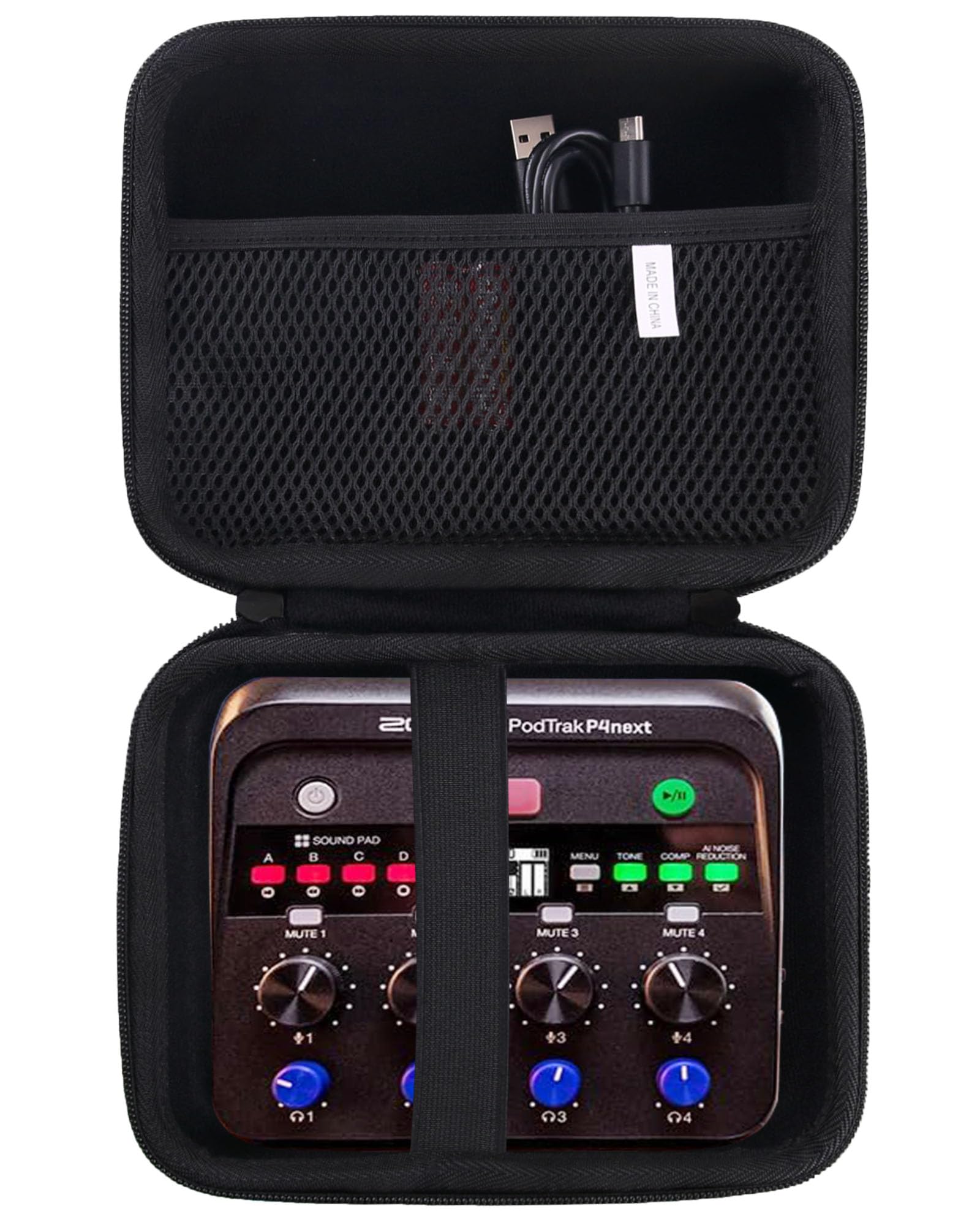 ・WAIYUJP収納ケース互換の ZOOM ズーム P4next / Zoom PodTrak P4 ポッドキャストレコーダー 保護 キャリング 収納ケース。・材質：耐久性のある高級ハードEVA素材、優れた肌触り、中身の柔らかい保護。・用途...