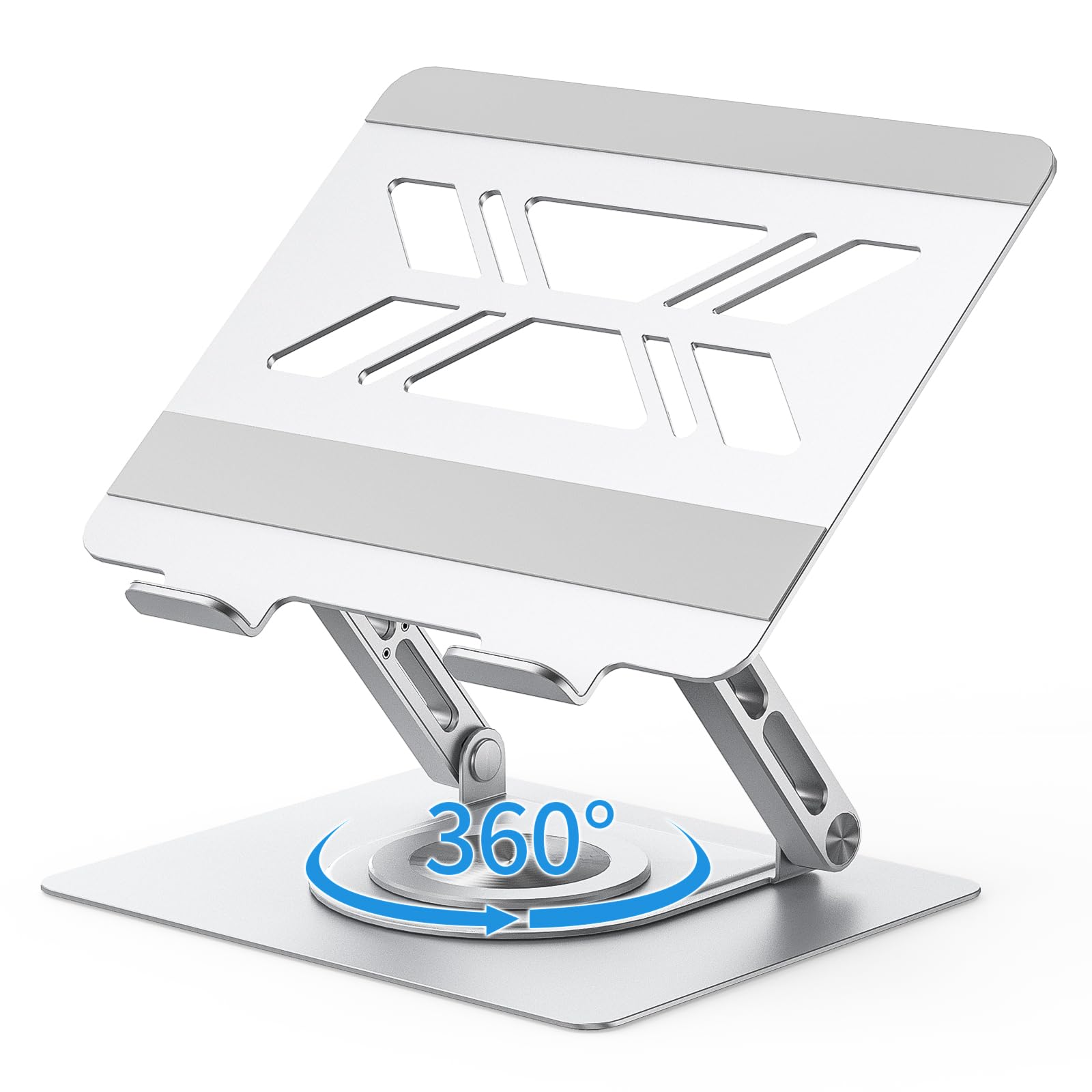 ・【360°自由回転デザイン】BoYata 新作「N39ノートパソコンスタンド」は180°調整可能なアームと360°スムーズ回転式デザインで、お好みの角度に自由に調節可能。画面視野を自在に変更でき、あらゆる作業姿勢や複数人での画面共有に最適...