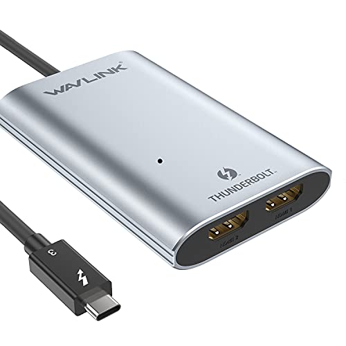 ・【特徴】：Thunderbolt 3ポートを搭載しているPCにThunderbolt 3 デュアル4K　シングル5K HDMIアダプターを2つのHDMIモニタに接続できます。軽量なサンダーボルト 3 HDMIアダプターは頑丈な筐体でファッ...