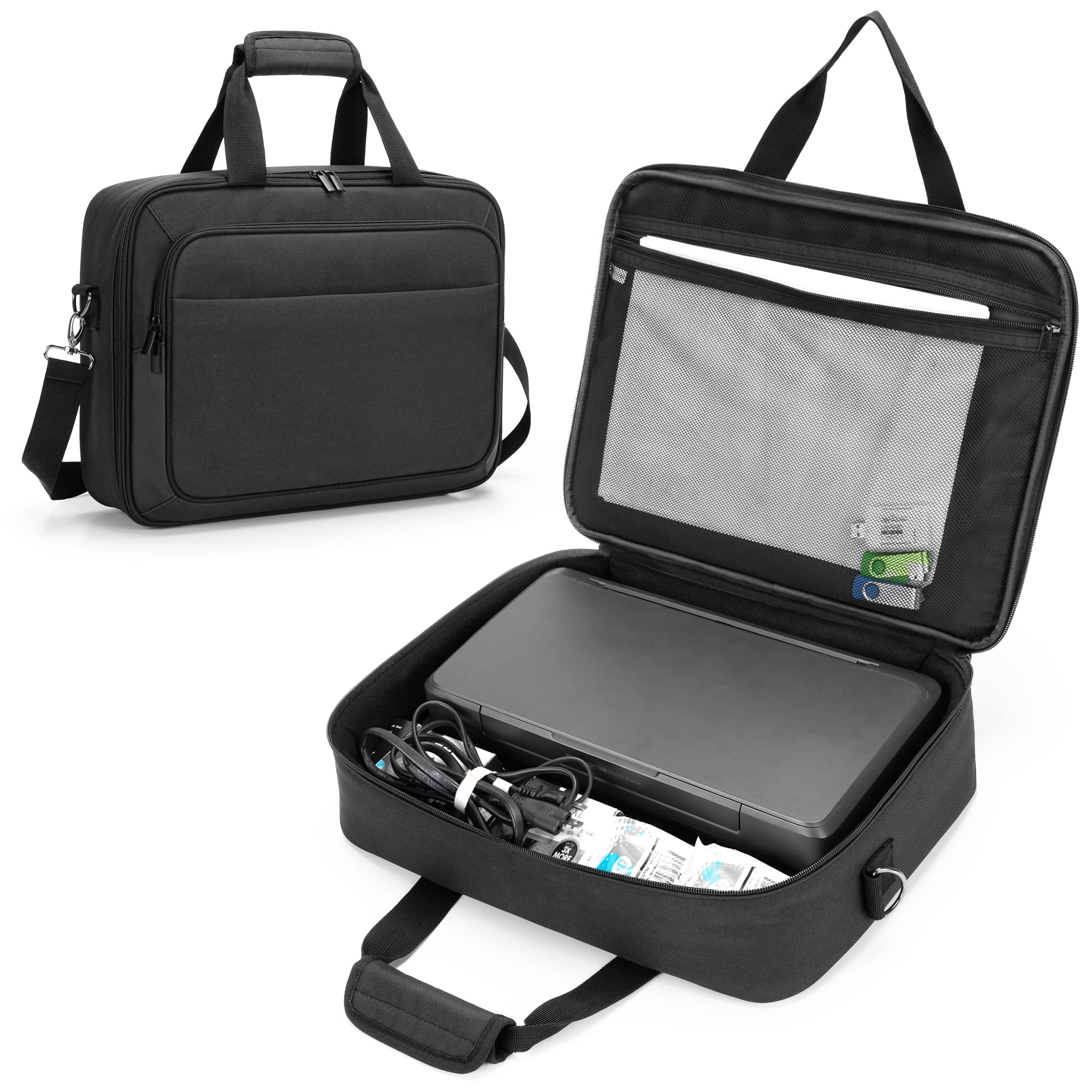 ・互換性：SAMDEWのプリンター収納バッグはHP Tango/Tango X/HP officejet 200/250プリンターと互換性があります（他のモデルは、これらの4つのプリンターサイズをご参照ください）・収納力抜群：取り外し可能な...