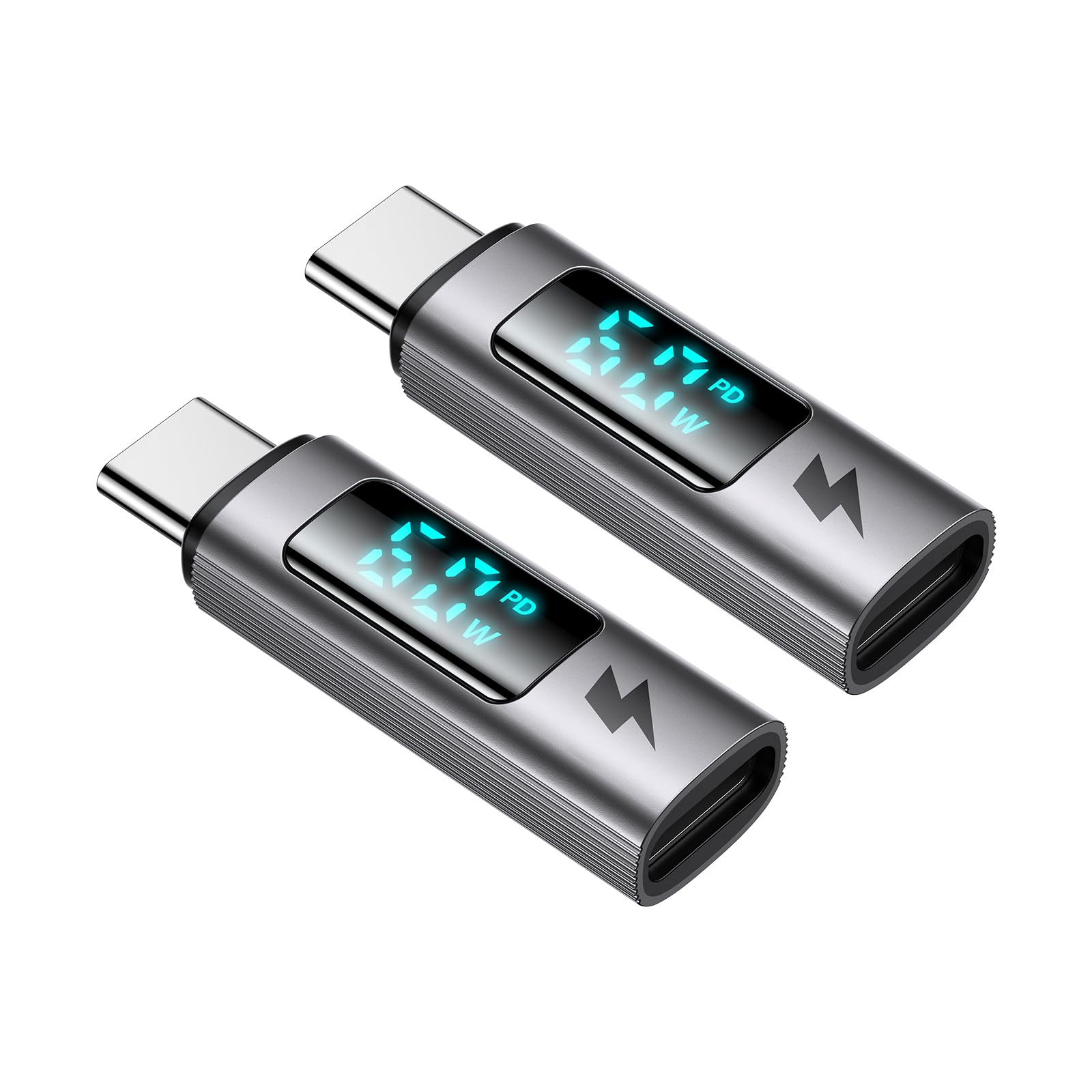 ・【ライトニング to USB-C 変換アダプタ・出力スクリーン表示 】：瞬間で切り替えて、light-ningケーブルもiPhone 16/15シリーズ、Android充電可能です。充電出力、リアルタイムに表示。最大60W高出力、PD急速...