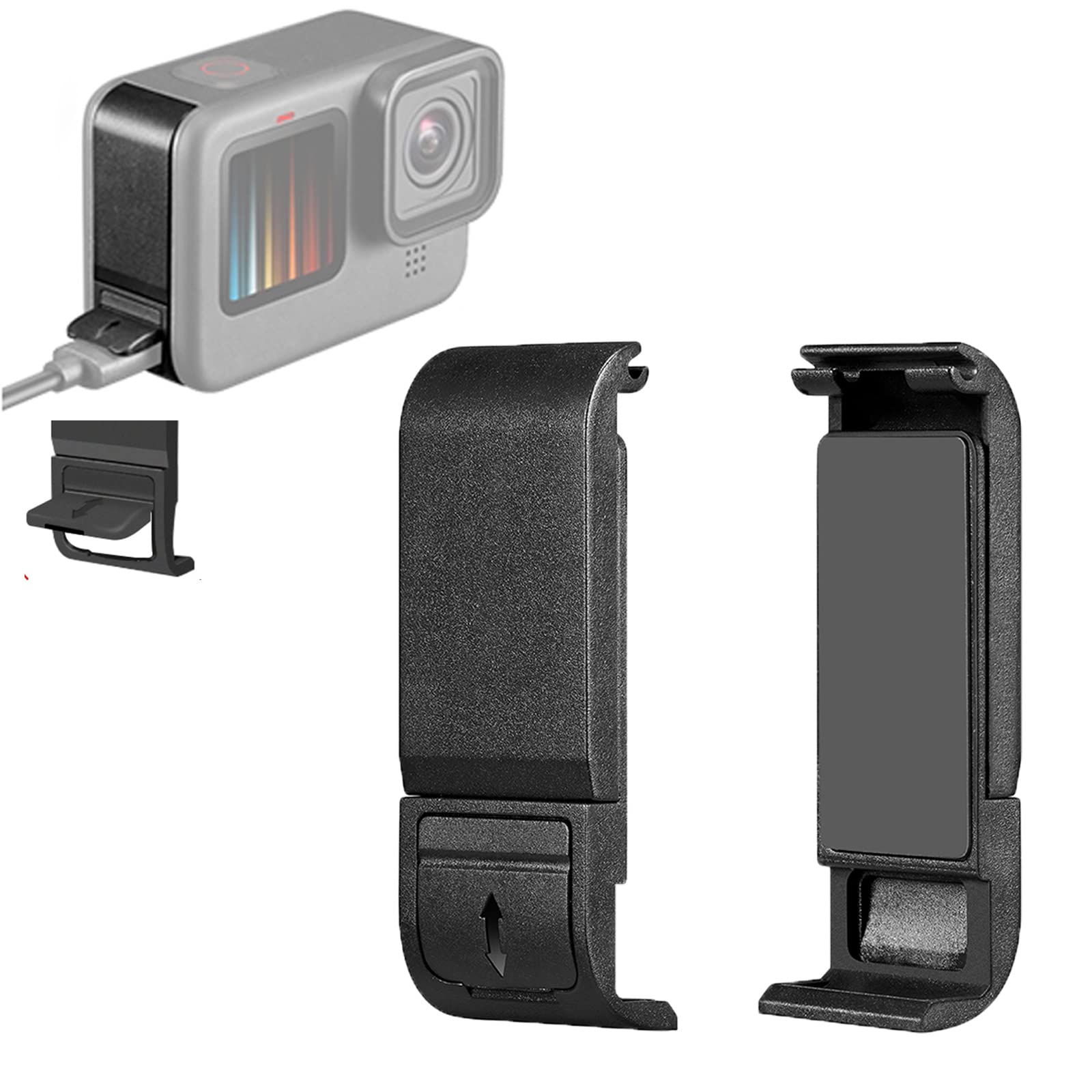 ・【幅広い互換性】gopro hero10 用サイドドアは、GoPro HERO13 Black / HERO12 Black / HERO11 Black / HERO10 Black / HERO9 Blackカメラとは共通。他のカメラ...