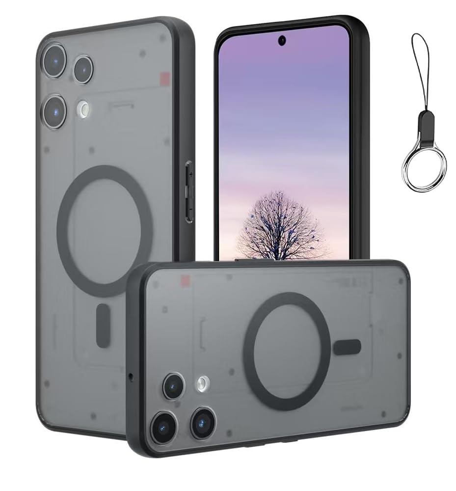 ・★【互換性】Nothing Phone (3a) Lite 用に特別に設計されています。38個のマグネットを内蔵し、すべてのMagsafeアクセサリーに対応できるマット感ケースです・★【水晶のような透明感・黄ばみ無し】透き通って高い透明度...