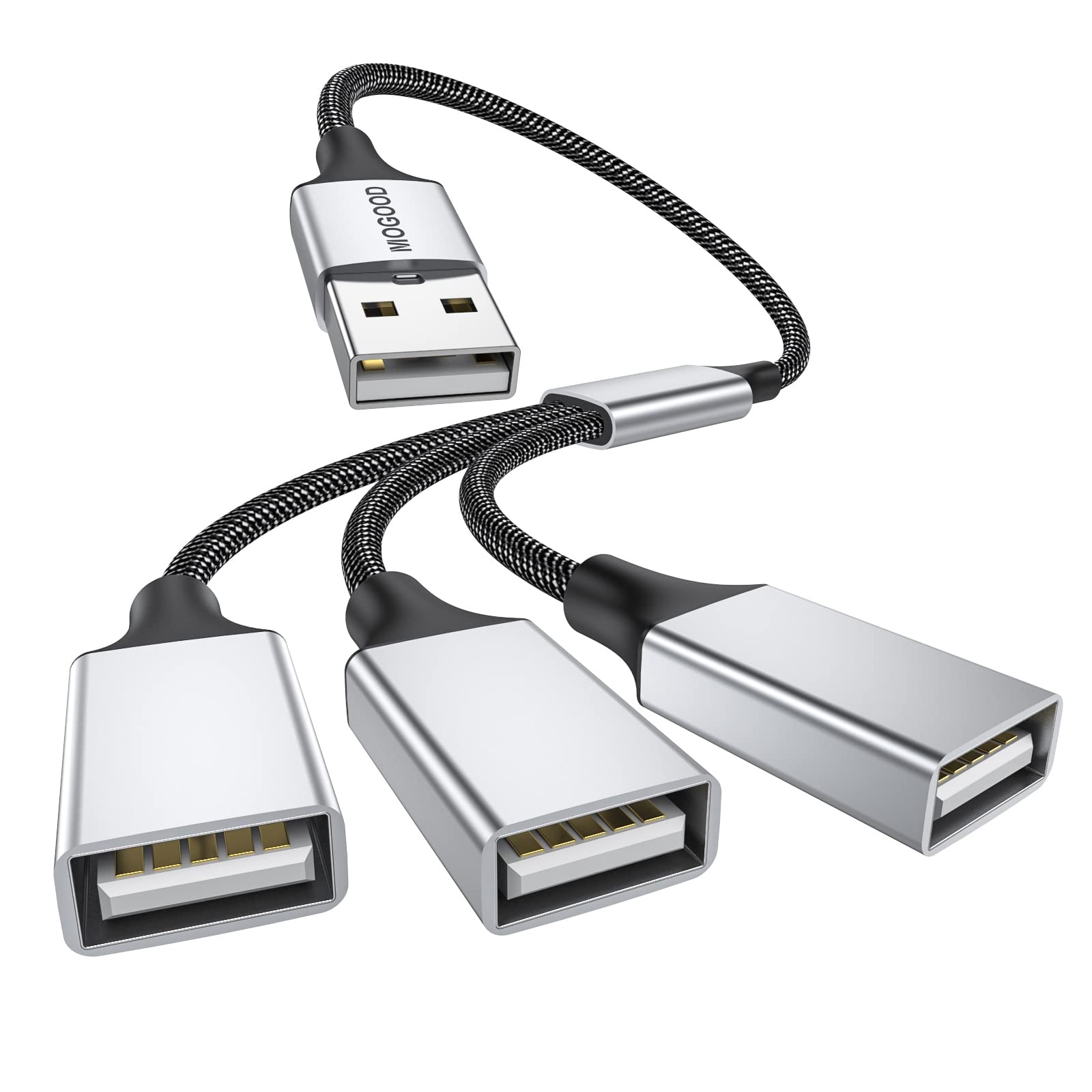 ・USBスプリッタ：ポータブルUSB 2.0高速ハブ、3つのUSBポートデバイスをデスクトップ/ノートパソコンに同時に接続可能(充電とデータ転送をサポート)。・注意：これは自動車USB/Apple Carplayには適用されません。これらの...
