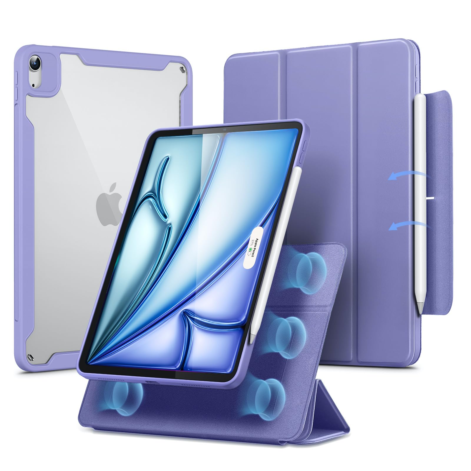 ・【互換性】：iPad Air 11インチ（2025/2024）、iPad Air 第5/4世代（2022/2020）専用です。モデル：A2902、A2903、A2316、A2324、A2325、A2072、A2588、A2589、A259...