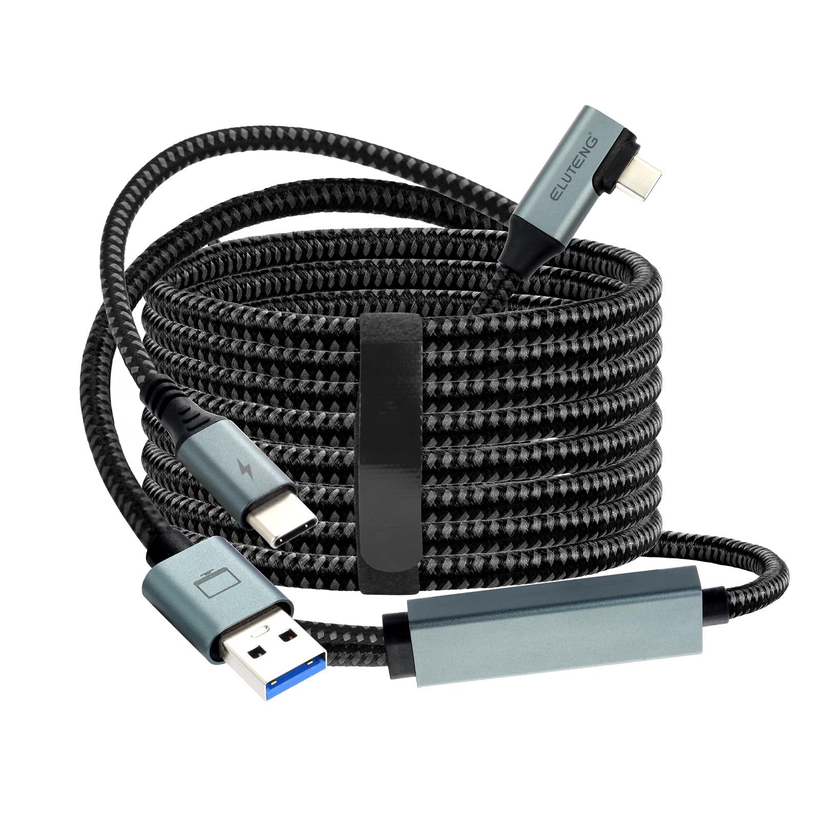 ・【TypeC to A+C 2in1 遊びながら充電】このLinkケーブルのアップグレードされた2in1設計により、usbタイプC充電ポートを付属の18W電源アダプターに接続して充電すれば、Quest 2/3プレイしながら充電でき、バッテ...