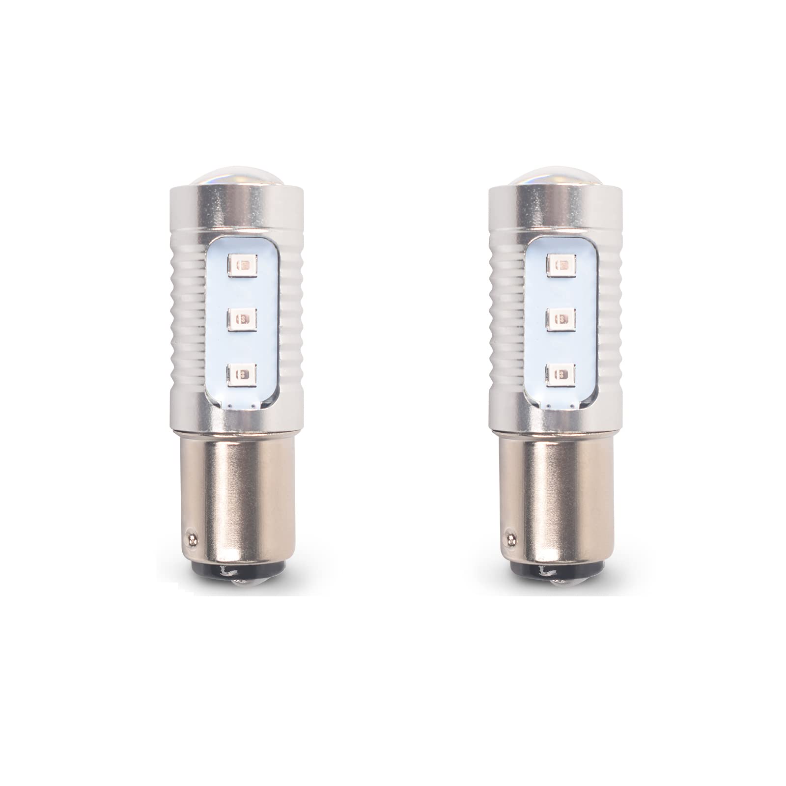 ・【高輝度・高爆光】高輝度12連 2835SMDを搭載し、ledバブルの発光量、輝度と照射力は圧倒的です。ブレーキライト専用な綺麗なレッド発光色で視認性が高いです。両面LEDチップを適正に配置し、全方位照射、昼間の環境は高い視認性をあります...