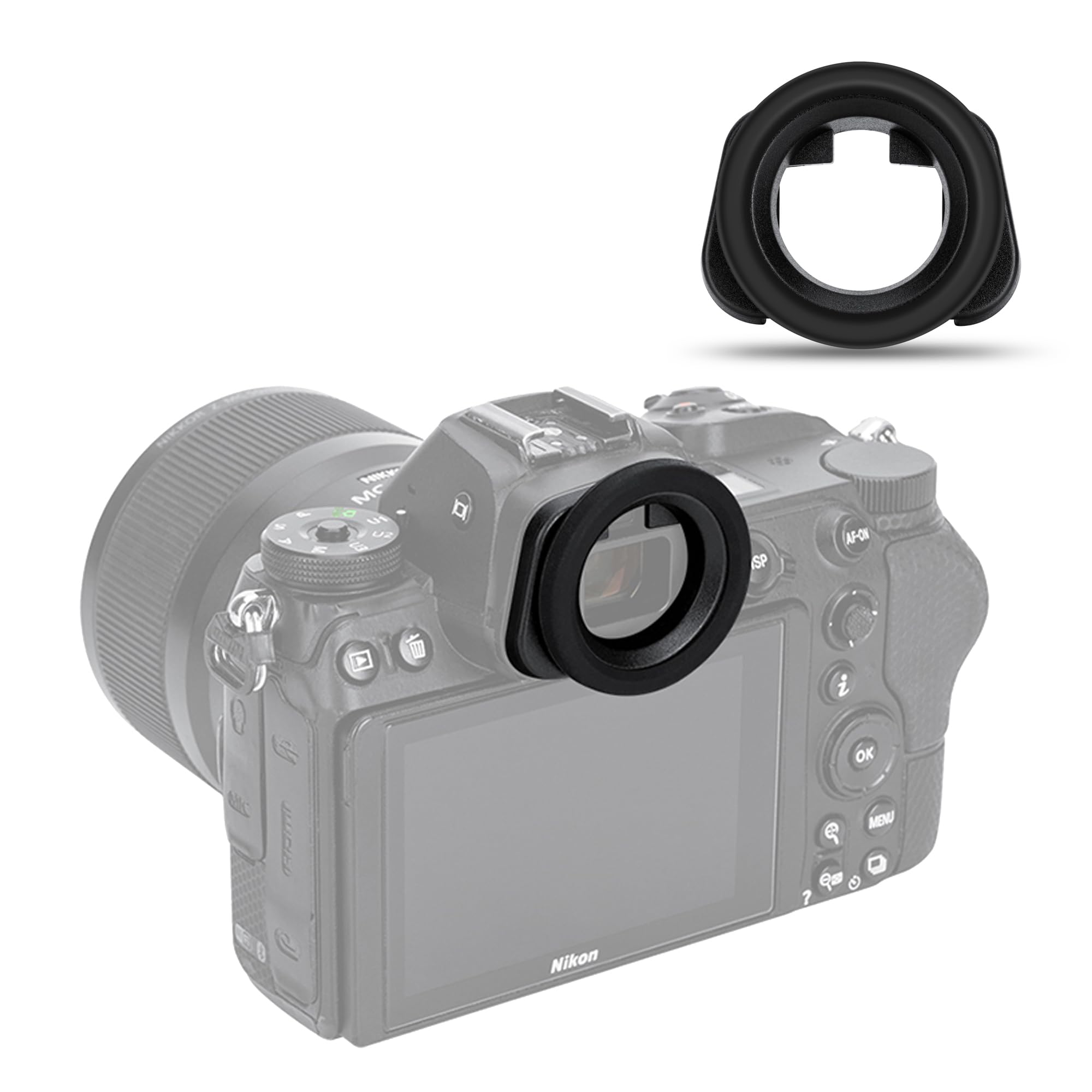 ・【対応機種】Nikon Z5II Z6III Z6II Z7II Z5 Z6 Z7 カメラ用、Nikon DK-29 アイピース 互換。・【迷光を遮断】眼の周辺部から入り込む光を遮断して、ファインダー像をより見やすくし、撮影をサポートしま...