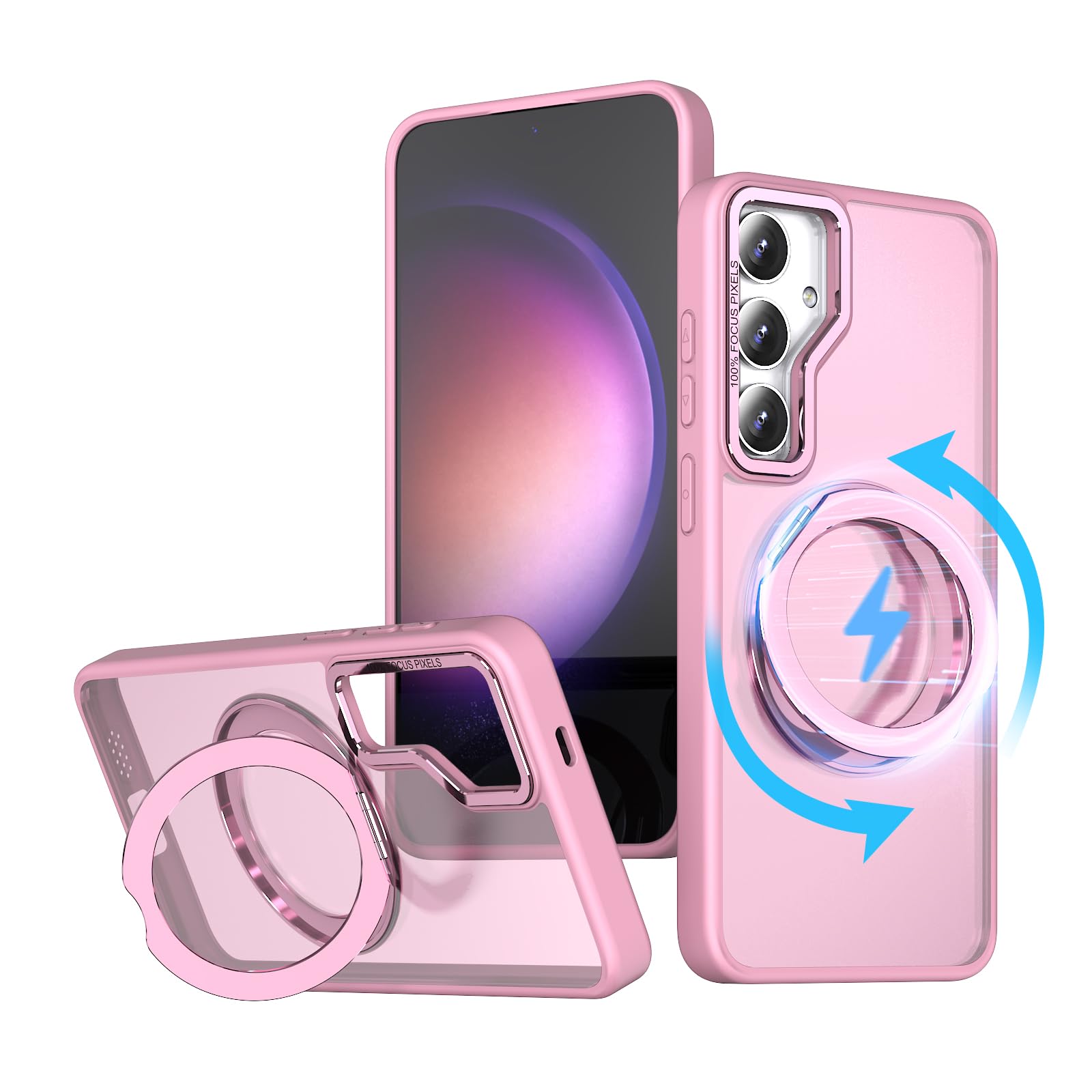 ・【Magsafe対応・多機能】Galaxy S25 Plus/Galaxy S24 Plus 用 ケース。ワイヤレス充電やモバイルバッテリーなど全てのMagSafe用アクセサリーにもばっちり対応しています。こちらのGalaxy S25 P...